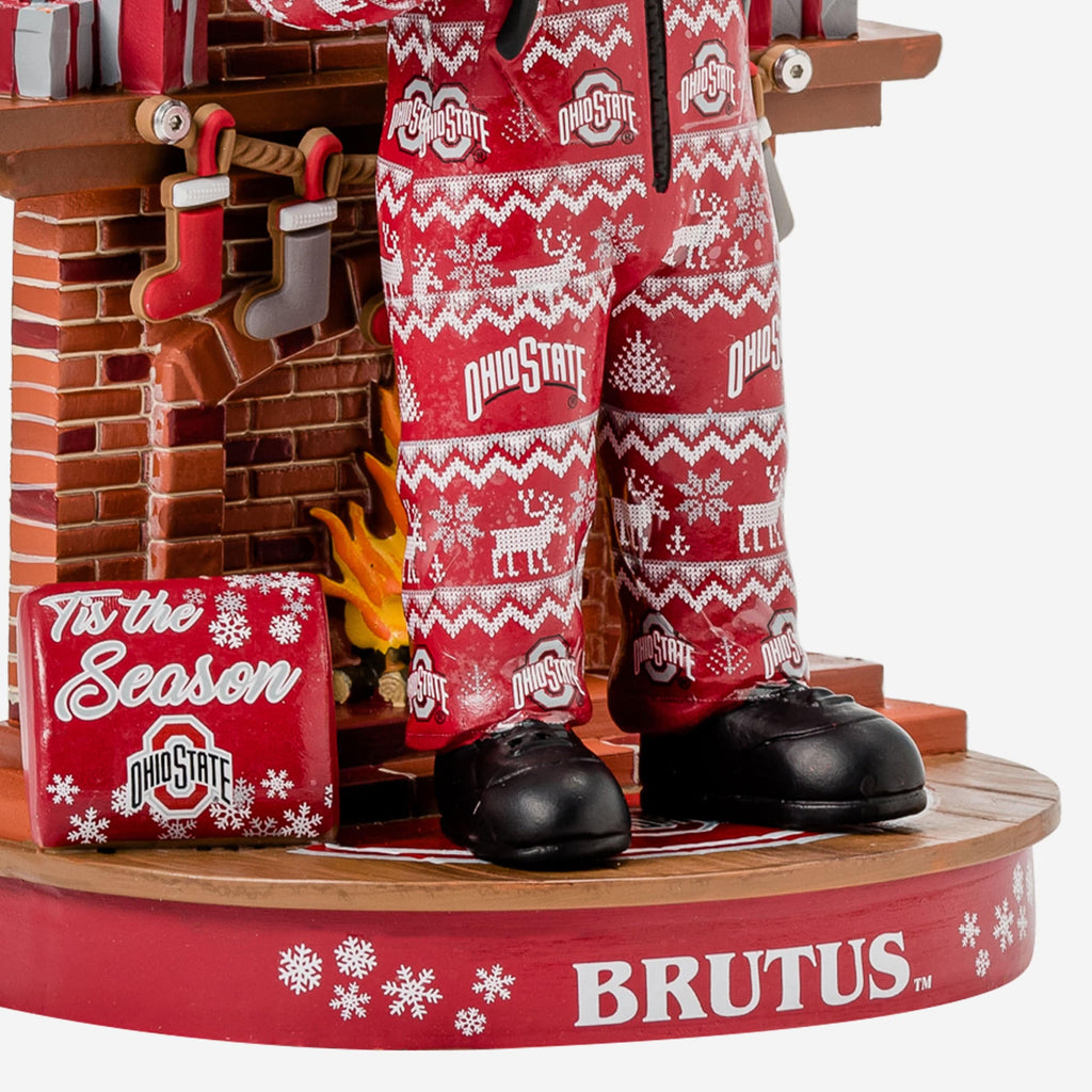 Brutus Buckeye Ohio State Buckeyes Holiday Mascot Bobblehead FOCO