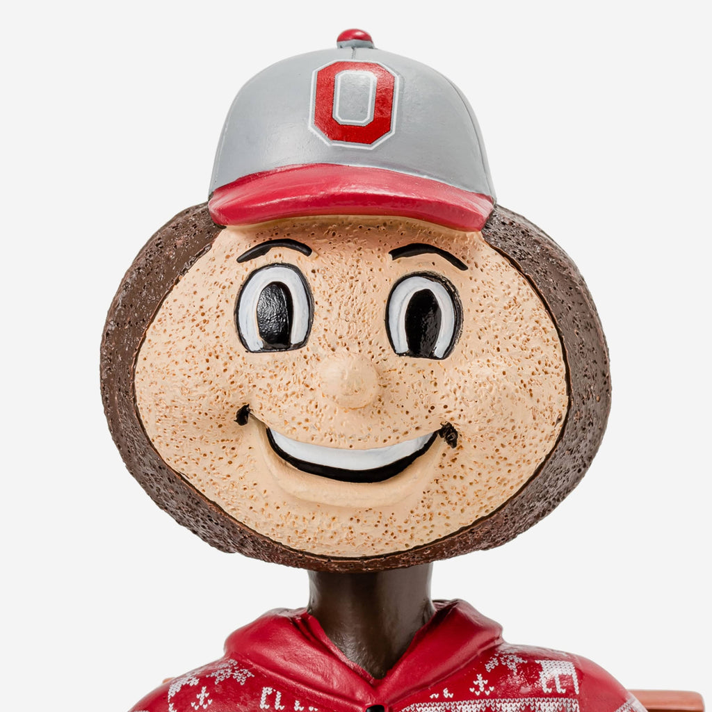 Brutus Buckeye Ohio State Buckeyes Holiday Mascot Bobblehead FOCO