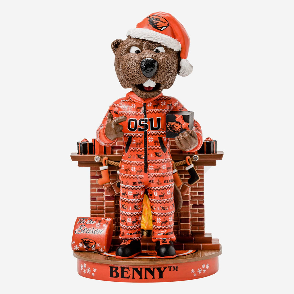 Benny Beaver Oregon State Beavers Holiday Mascot Bobblehead FOCO