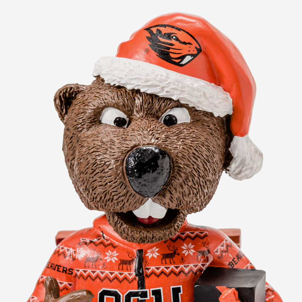 Benny Beaver Oregon State Beavers Holiday Mascot Bobblehead FOCO