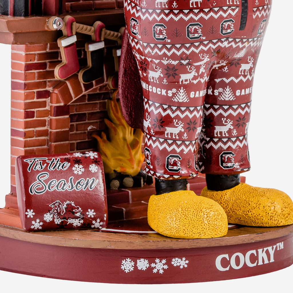 Cocky South Carolina Gamecocks Holiday Mascot Bobblehead FOCO