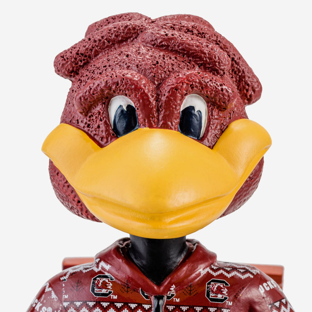 Cocky South Carolina Gamecocks Holiday Mascot Bobblehead FOCO