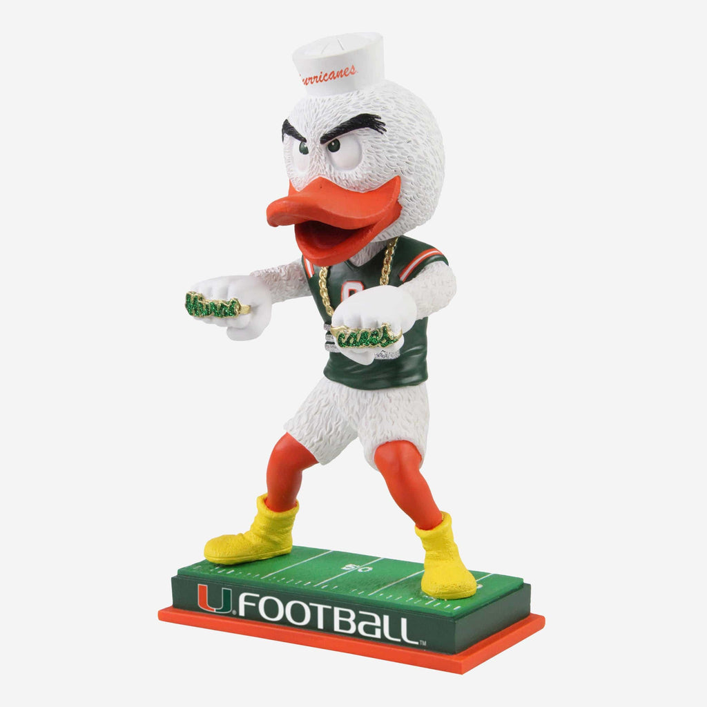 Sebastian Miami Hurricanes 305 Turnover Chain Bobblehead FOCO