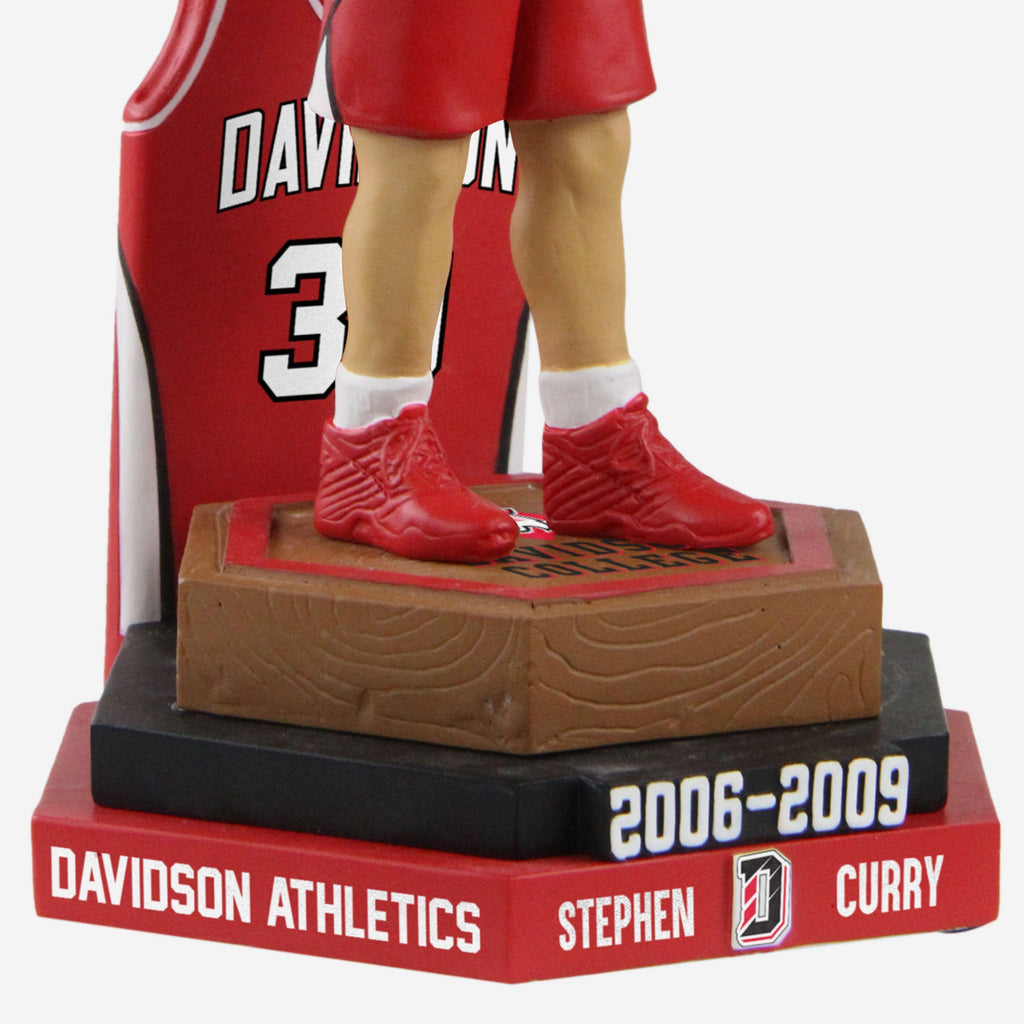 Steph Curry Davidson Wildcats Jersey Retirement Bobblehead FOCO