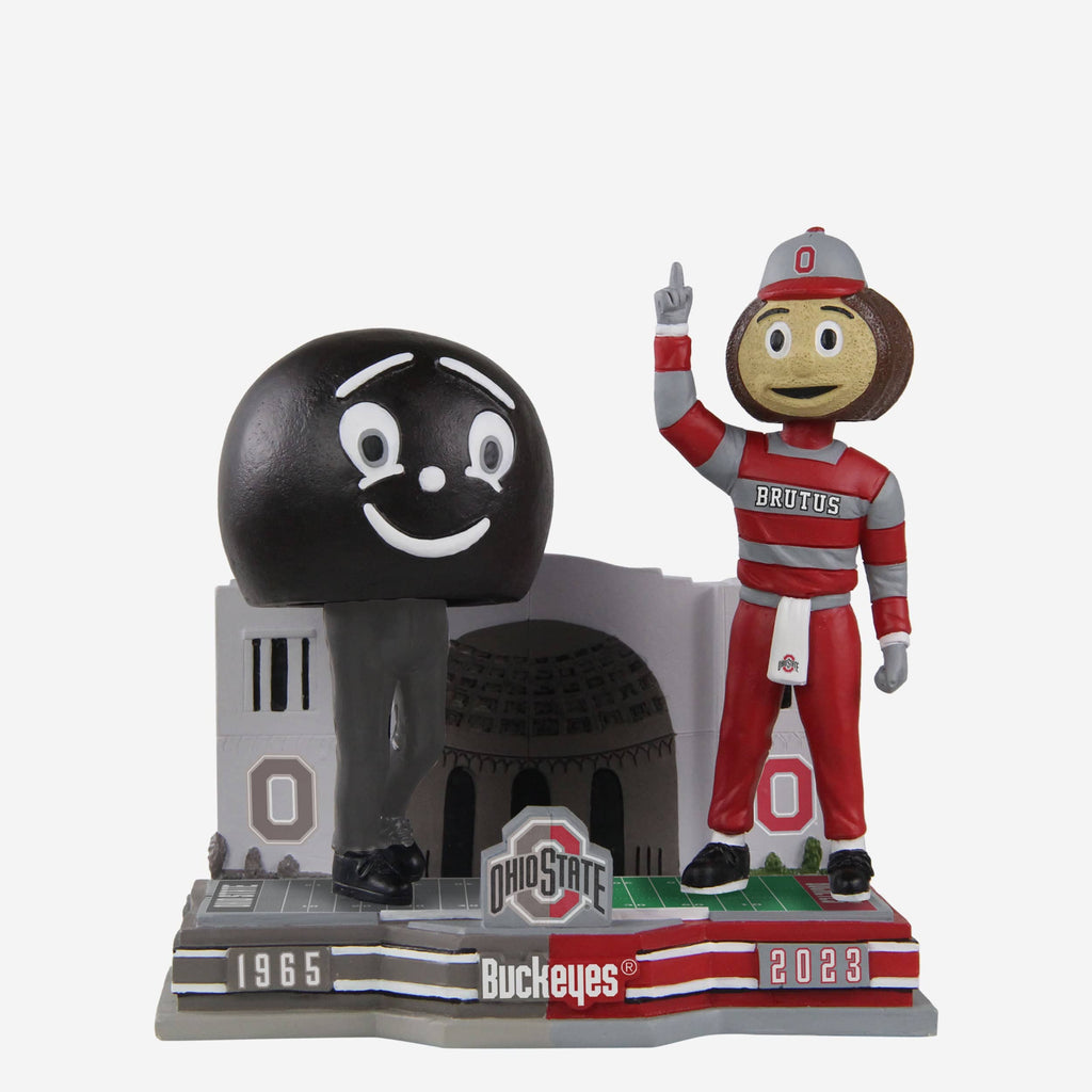 Brutus Buckeye Ohio State Buckeyes Then And Now Bobblehead FOCO