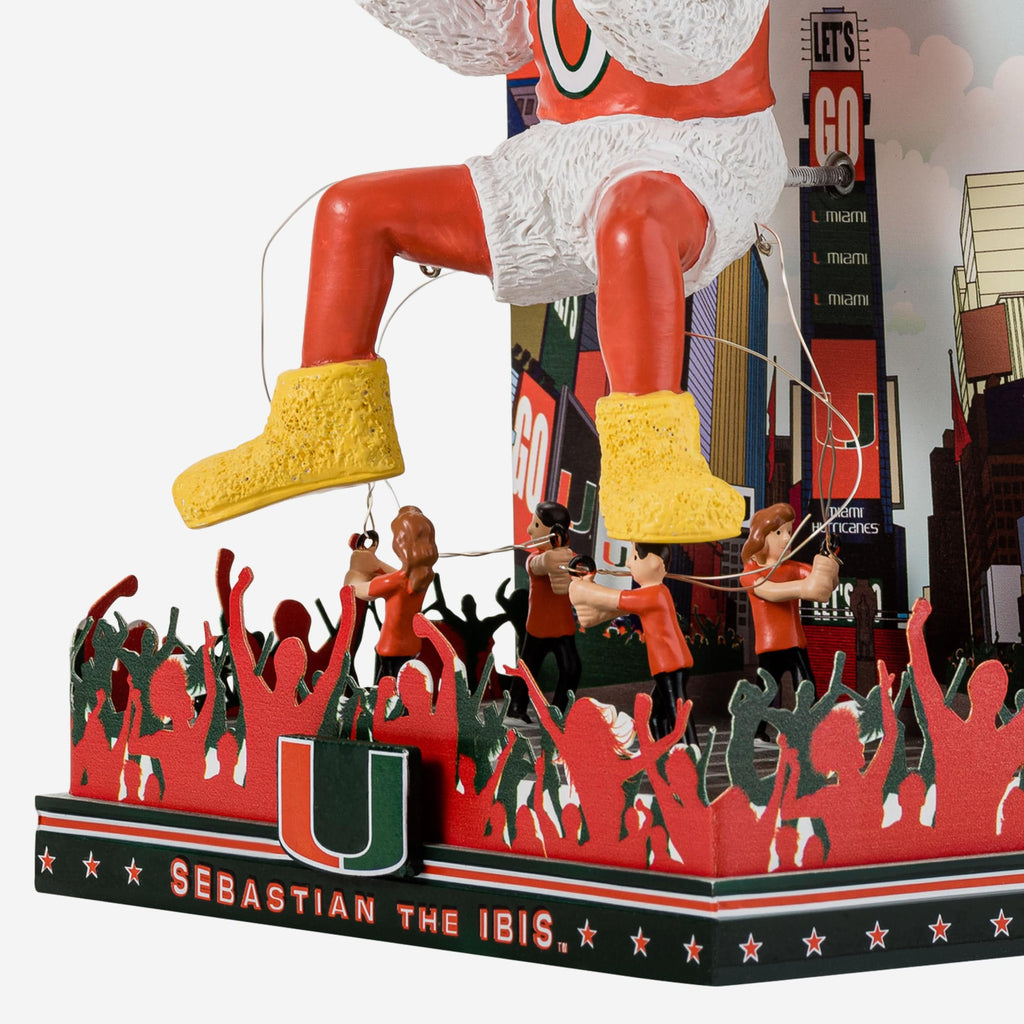 Sebastian Miami Hurricanes Thanksgiving Mascot Bobblehead FOCO