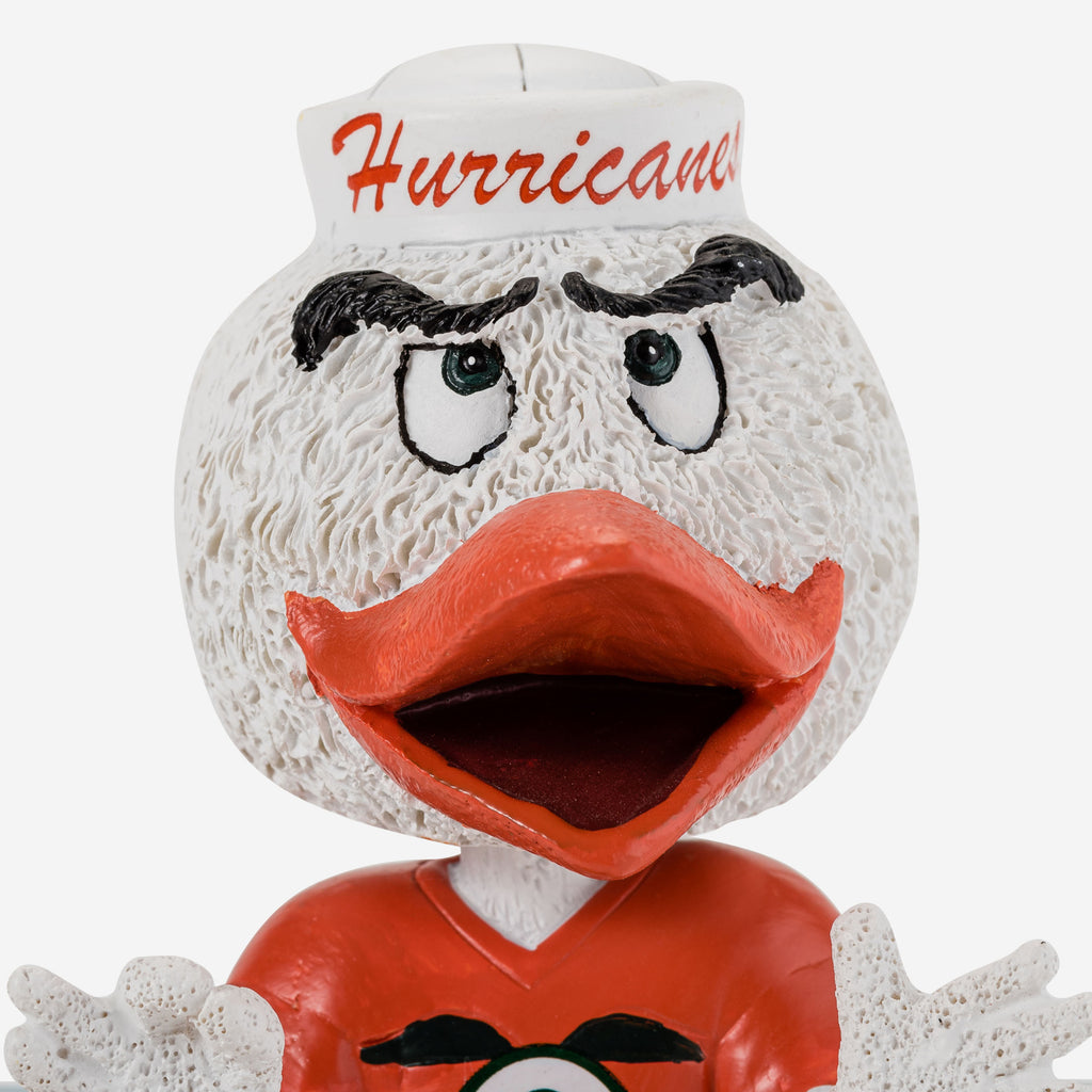 Sebastian Miami Hurricanes Thanksgiving Mascot Bobblehead FOCO