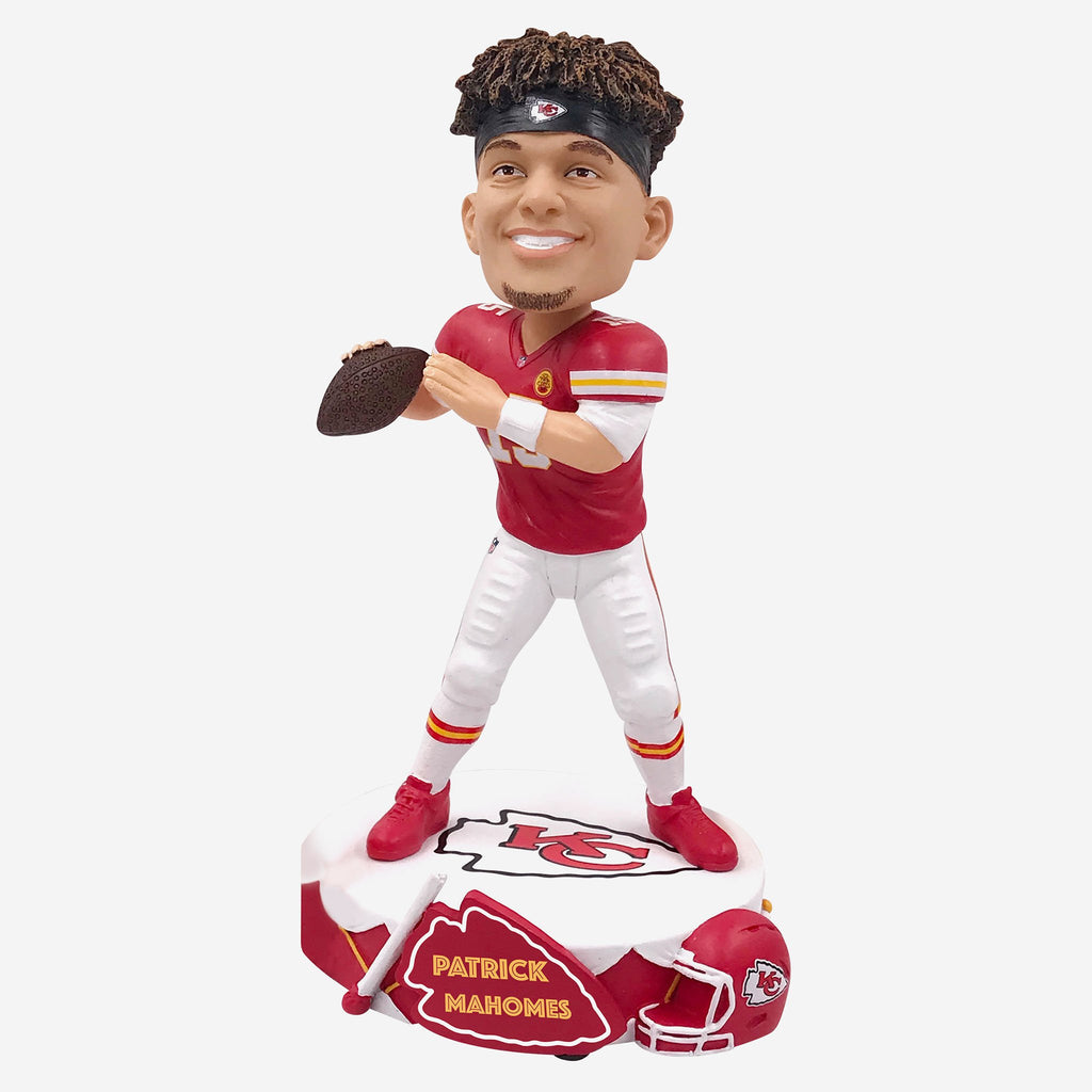Patrick Mahomes Kansas City Chiefs Drum Base Bobblehead FOCO