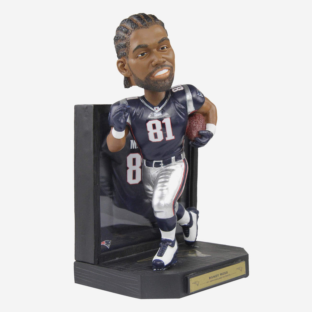 Randy Moss New England Patriots Framed Showcase Bobblehead FOCO