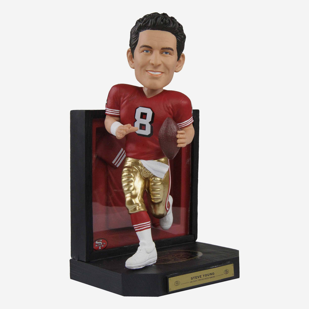Steve Young San Francisco 49ers Framed Showcase Bobblehead FOCO