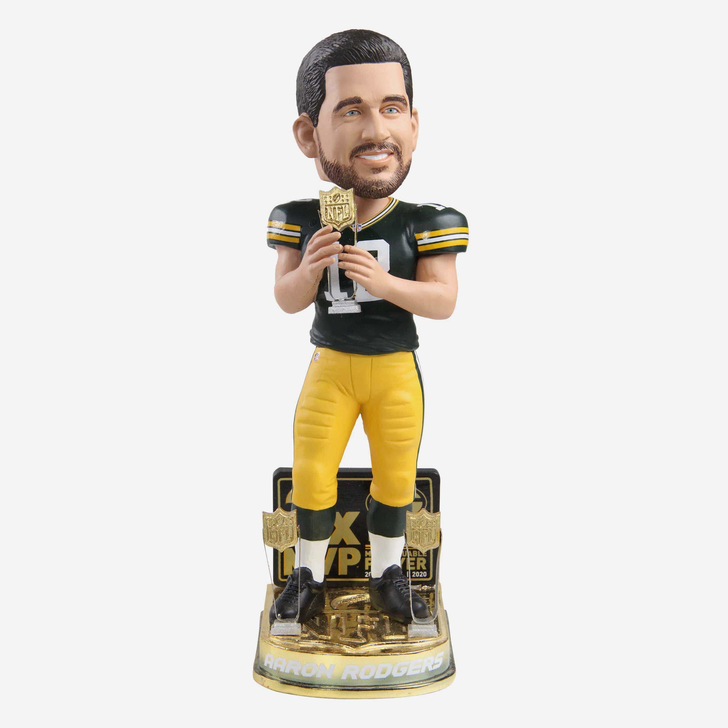 Aaron Rodgers Green Bay Packers 3x MVP Bobblehead FOCO