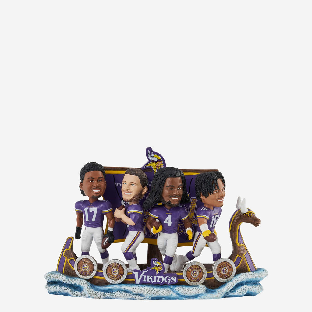 Minnesota Vikings Biggest Comeback In NFL History Mini Bobblehead Scen FOCO