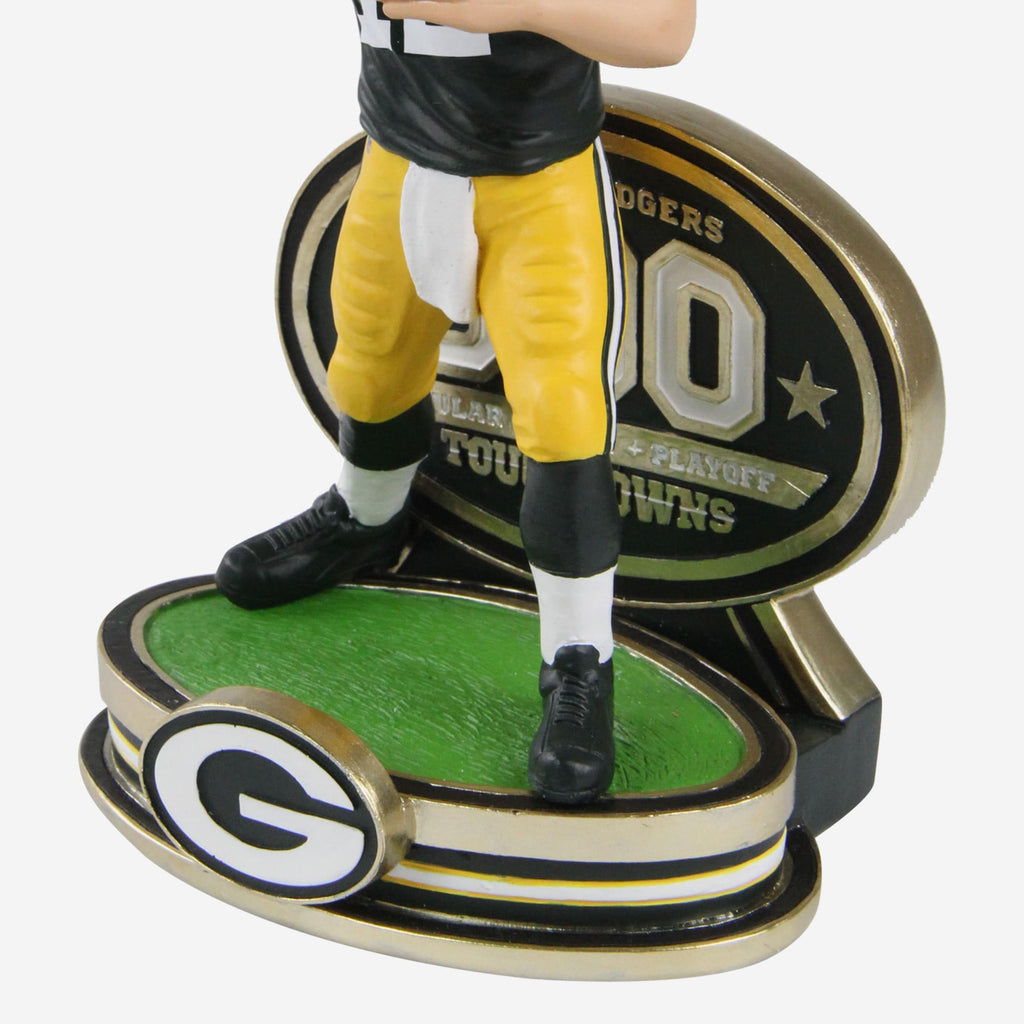 Aaron Rodgers Green Bay Packers 500 Career Passing Touchdowns Bobblehe FOCO