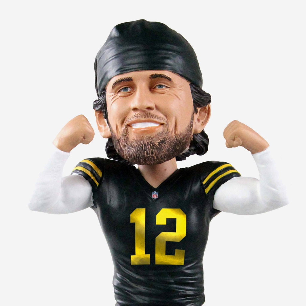 Aaron Rodgers Green Bay Packers 1950 Classic Jersey Bobblehead FOCO