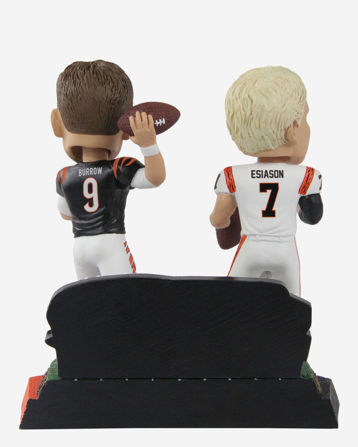 Boomer Esiason & Joe Burrow Cincinnati Bengals Then And Now Bobblehead FOCO