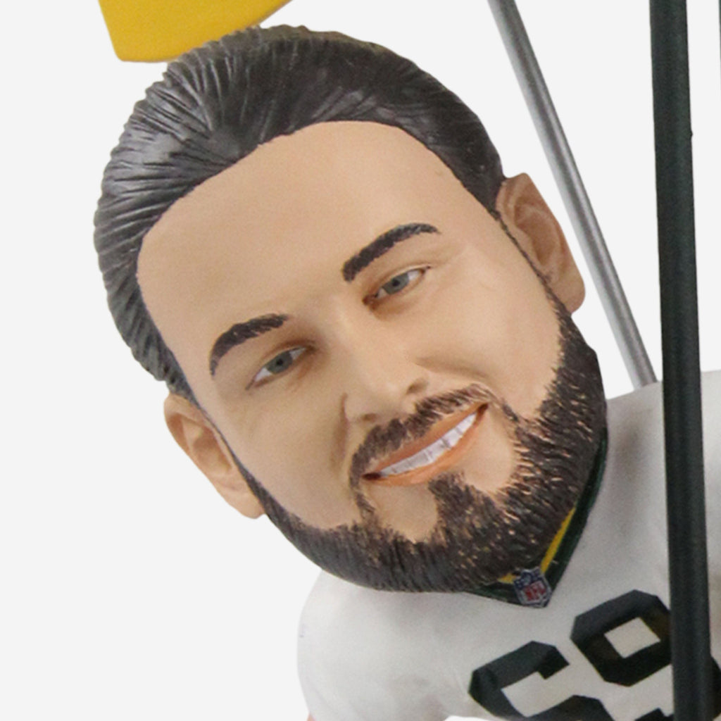 Aaron Rodgers & David Bakhtiari Green Bay Packers Golf Cart Bobblehead FOCO