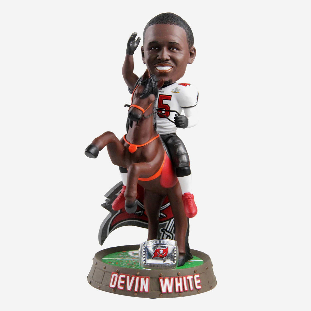 Devin White Tampa Bay Buccaneers Riding Horse Bobblehead FOCO