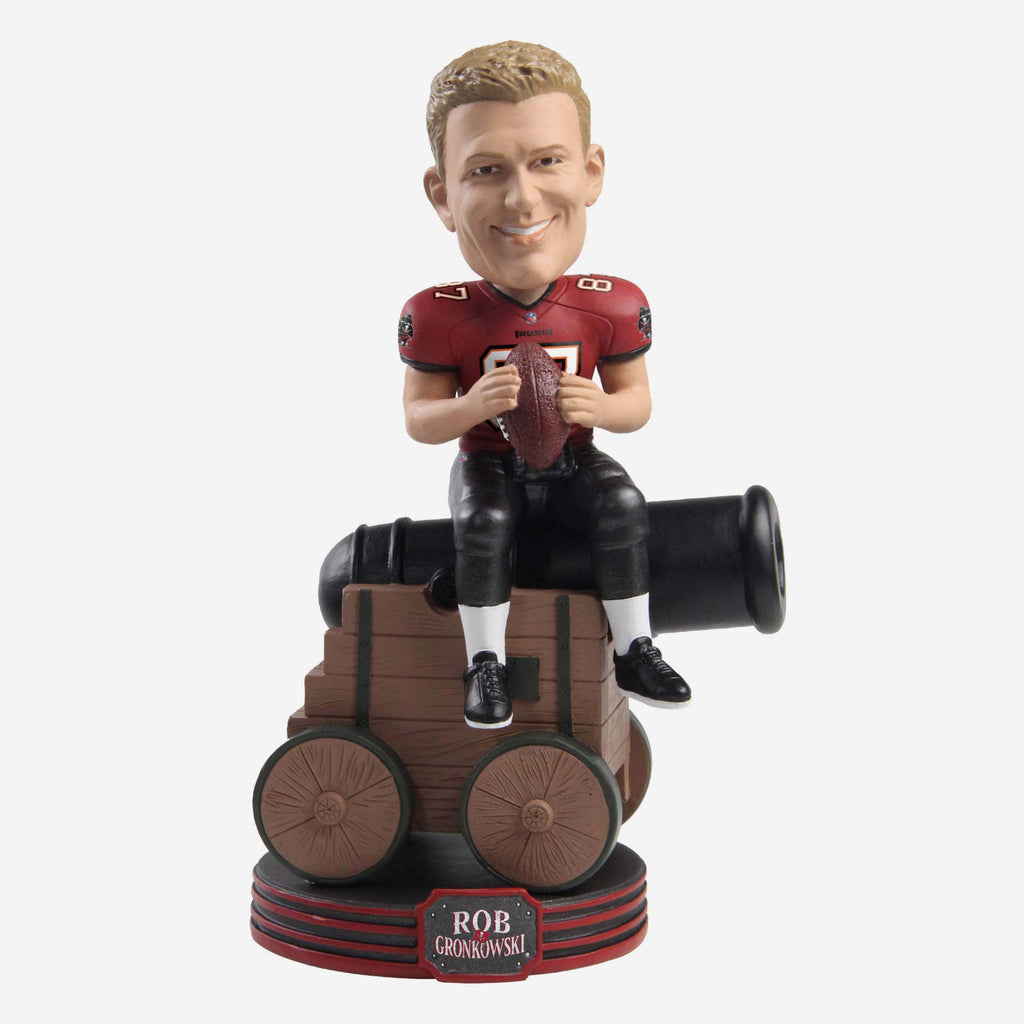 Rob Gronkowski Tampa Bay Buccaneers Riding A Cannon Bobblehead FOCO