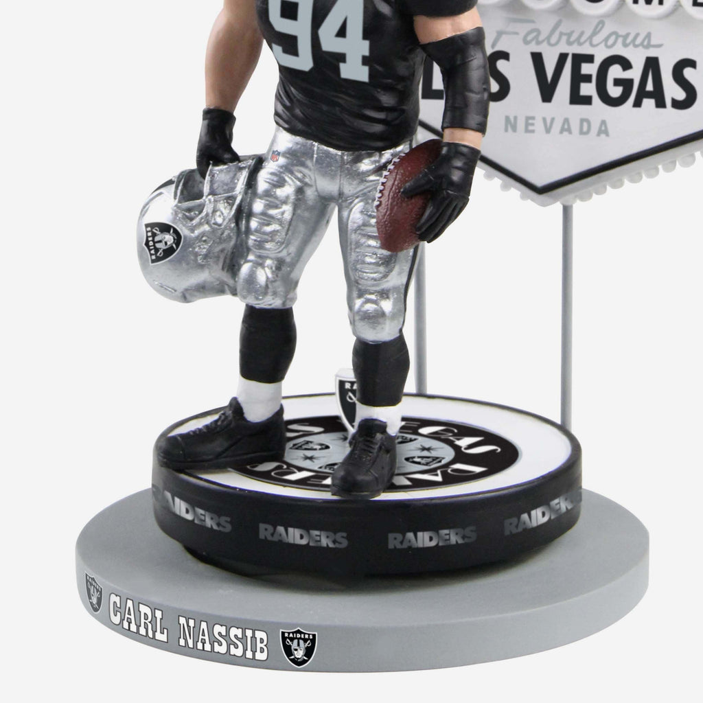 Carl Nassib Las Vegas Raiders Sign Bobblehead FOCO
