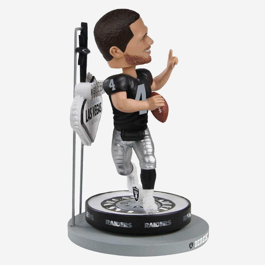 Derek Carr Las Vegas Raiders Welcome Sign Bobblehead FOCO