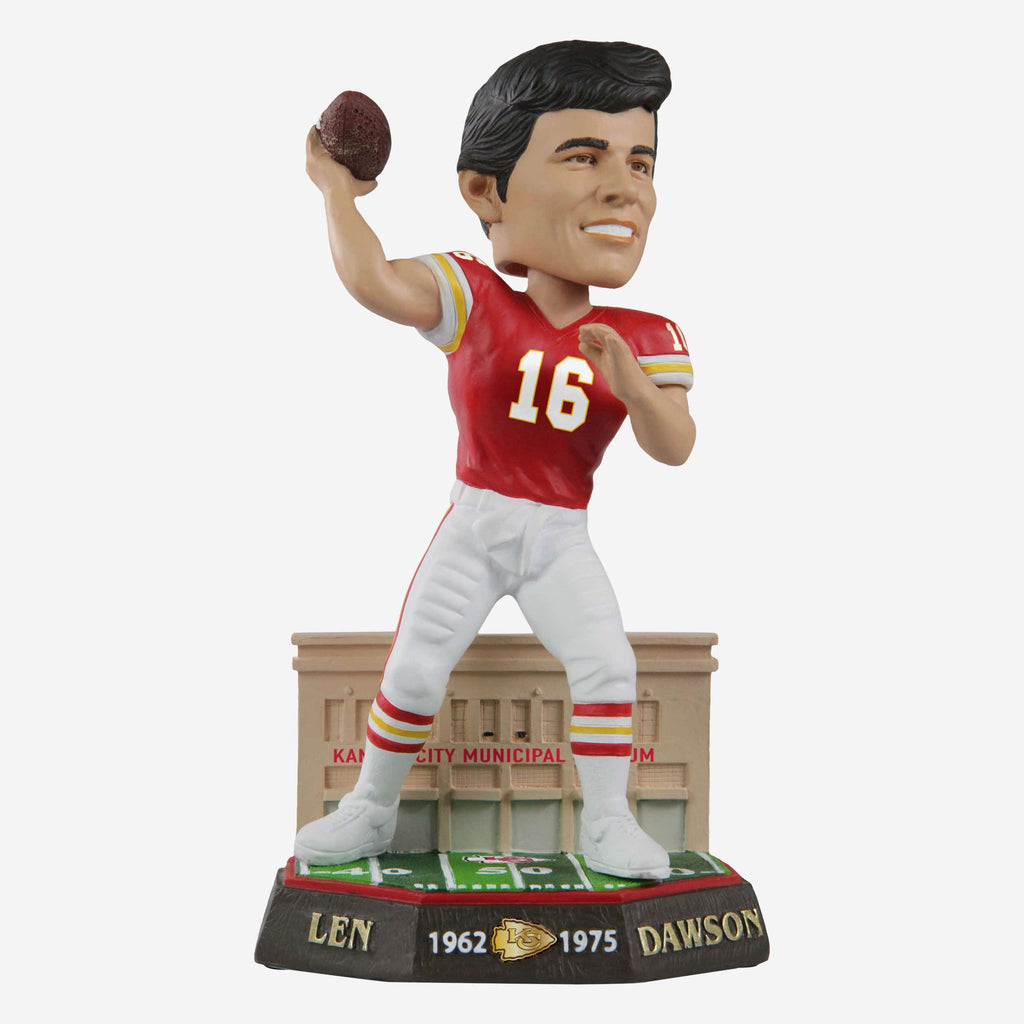 Len Dawson Kansas City Chiefs Retired Pro Gate Series Bobblehead FOCO