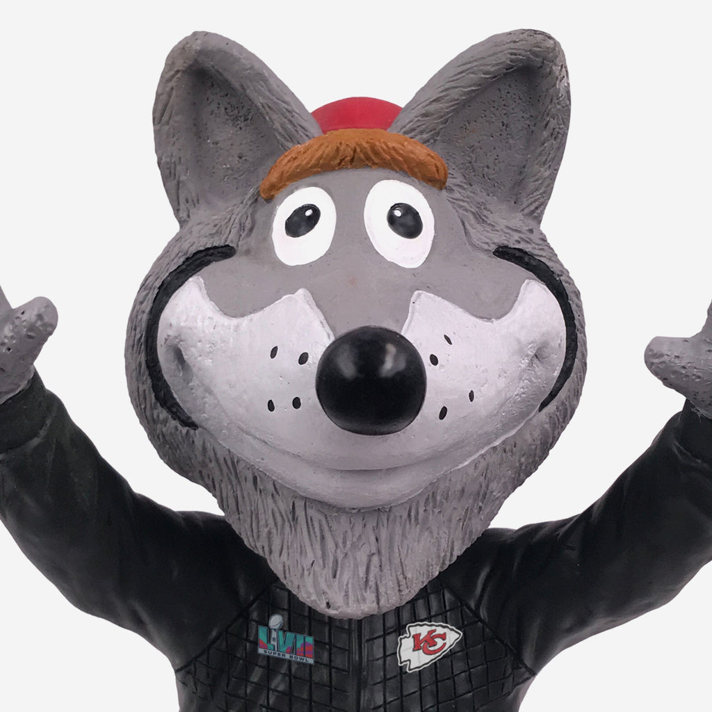 KC Wolf Kansas City Chiefs Super Bowl LVII Outfit Mascot Bobblehead FOCO