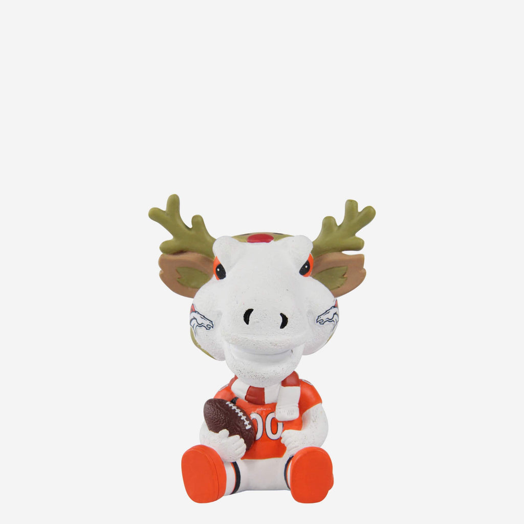Miles Denver Broncos Christmas Mascot Bobble Bro Mini Bobblehead FOCO