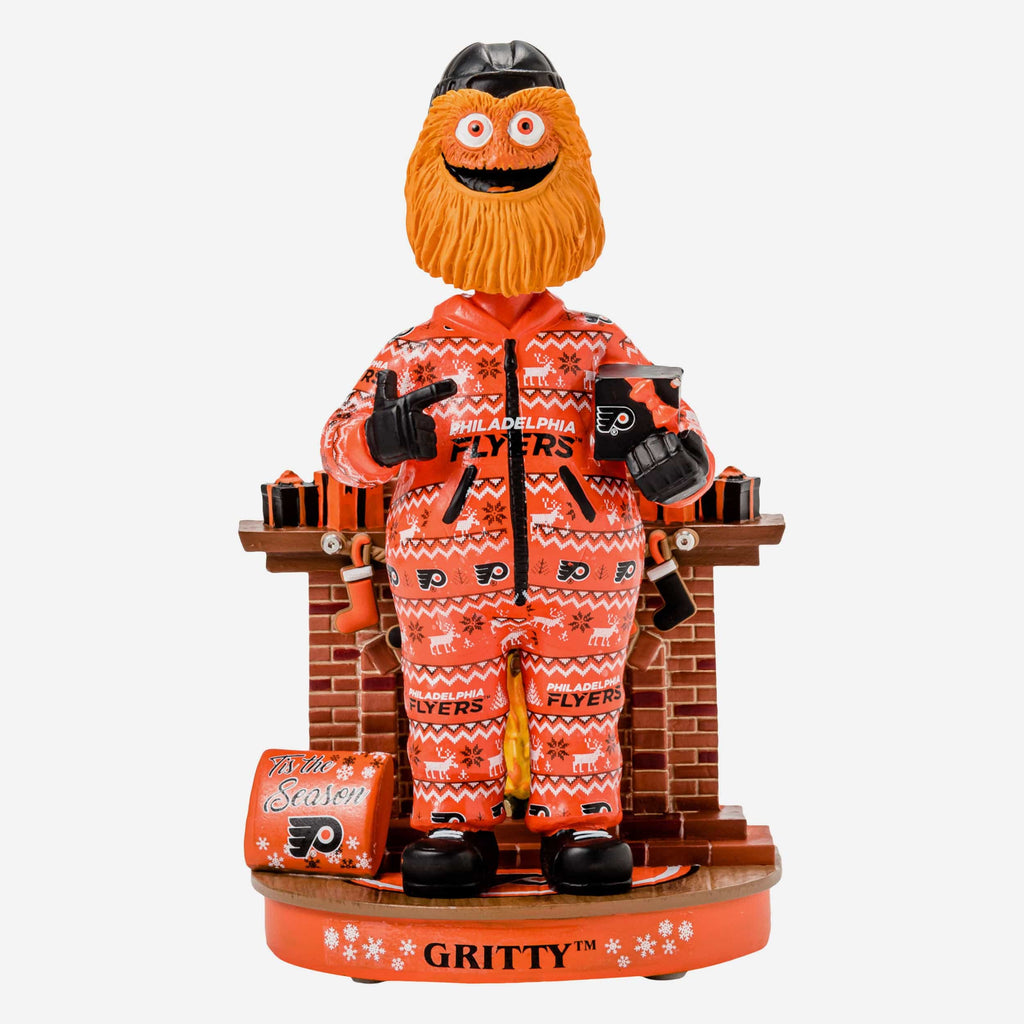 Gritty Philadelphia Flyers Holiday Mascot Bobblehead FOCO