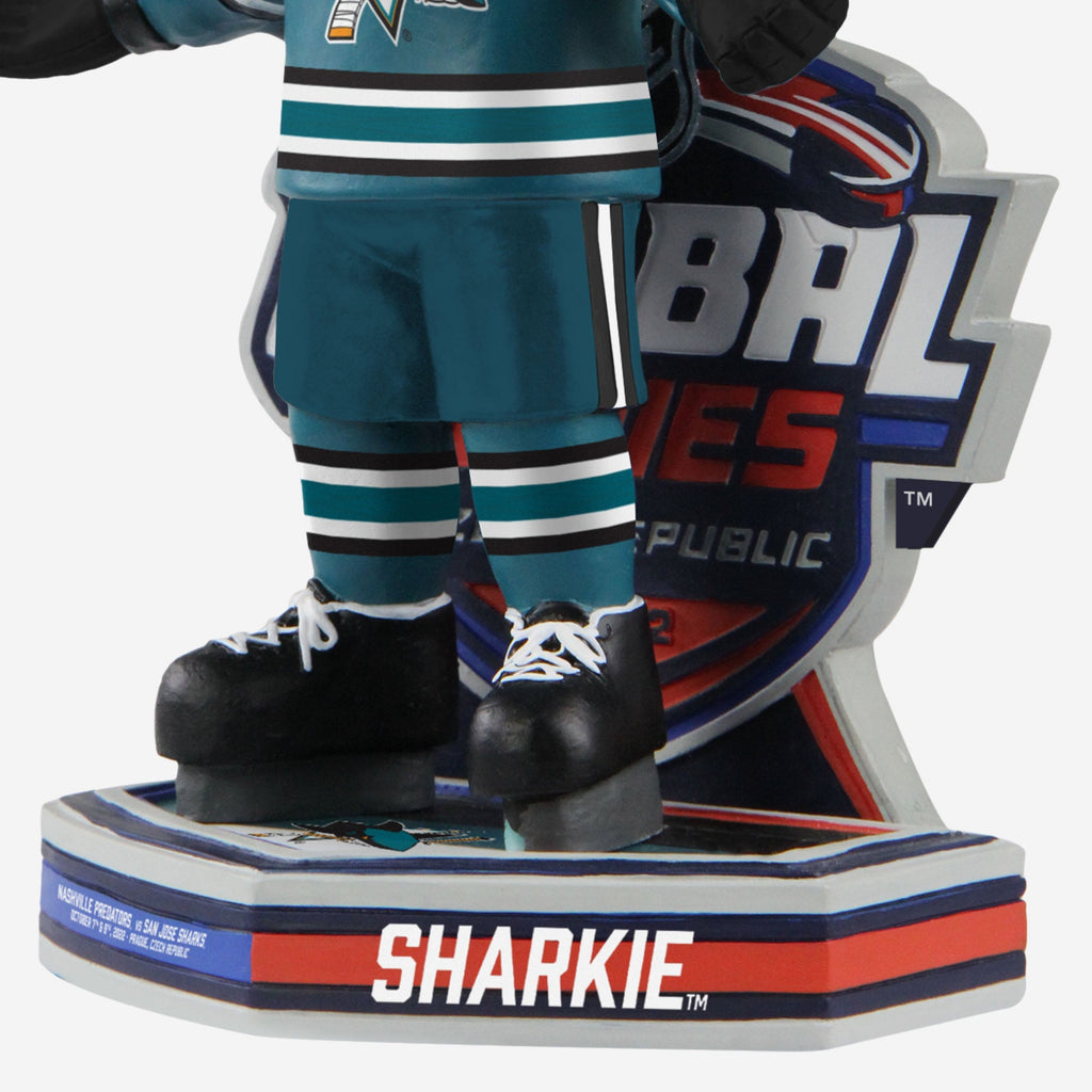 SJ Sharkie San Jose Sharks 2022 NHL Global Series Mascot Bobblehead FOCO
