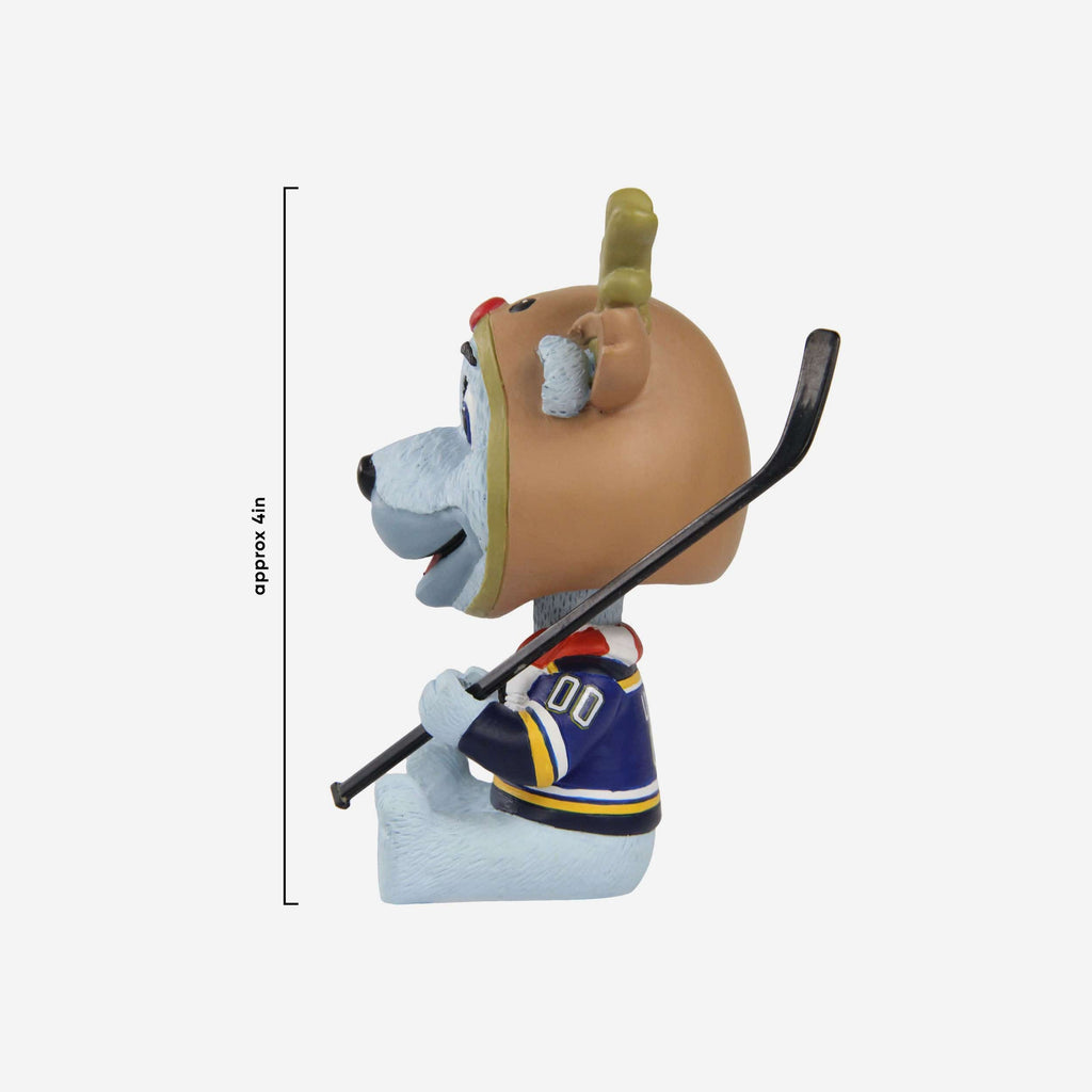 Louie St Louis Blues Christmas Mascot Bobble Bro Mini Bobblehead FOCO