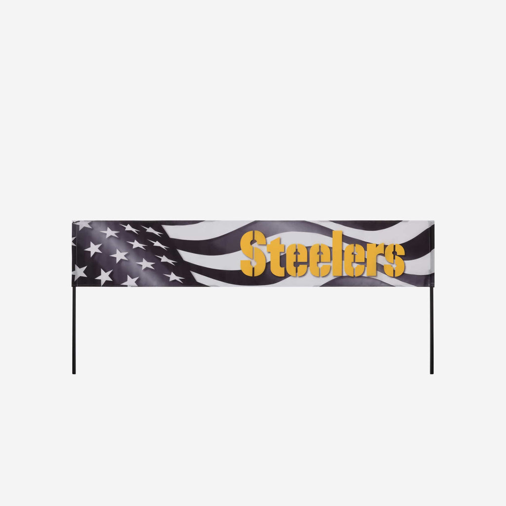 Pittsburgh Steelers Long Lawn Banner FOCO