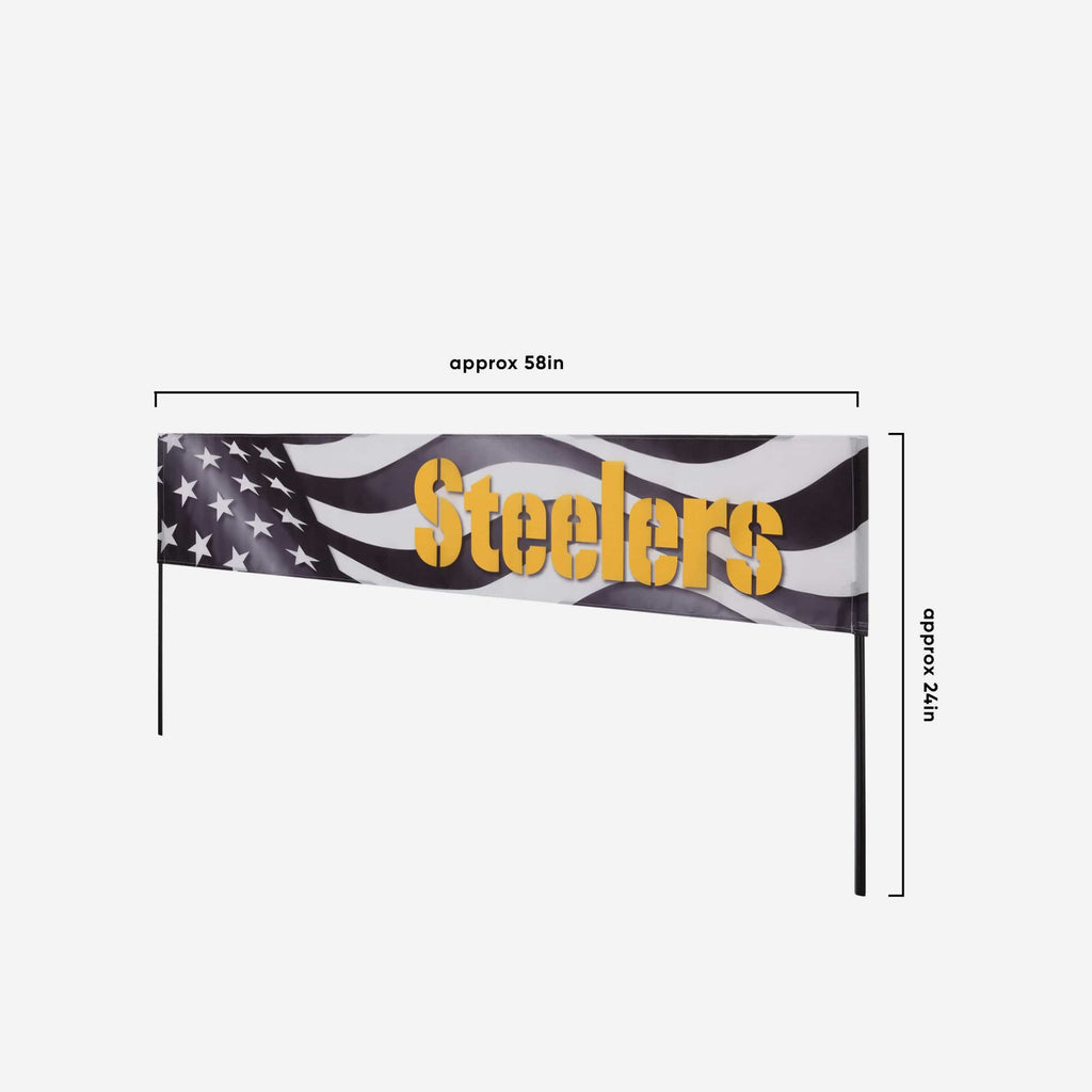 Pittsburgh Steelers Long Lawn Banner FOCO