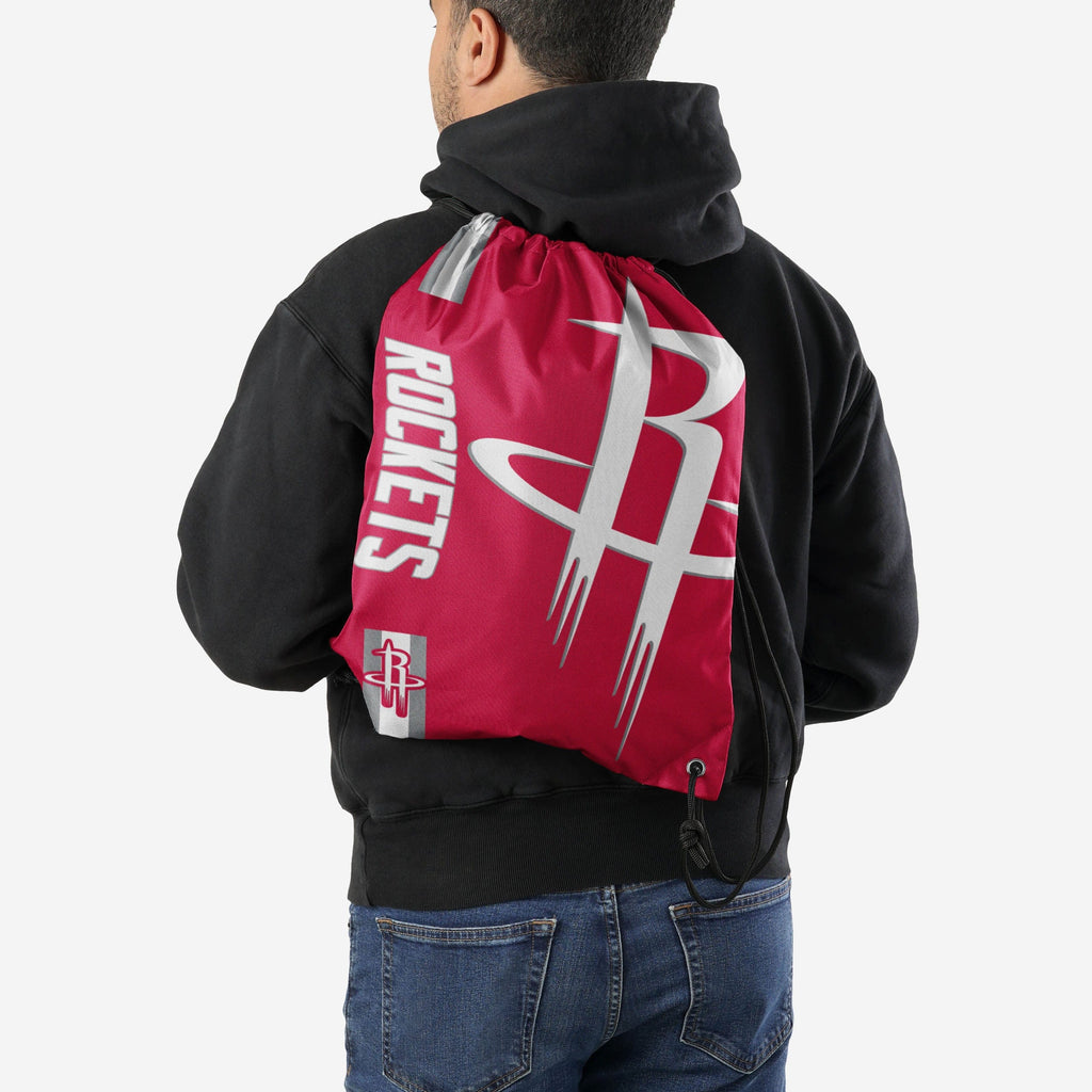 Houston Rockets Big Logo Drawstring Backpack FOCO