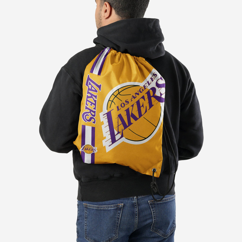 Los Angeles Lakers Big Logo Drawstring Backpack FOCO