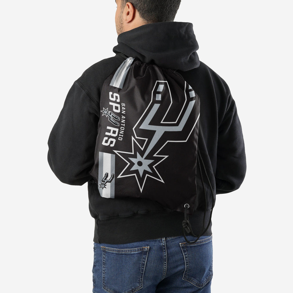 San Antonio Spurs Big Logo Drawstring Backpack FOCO