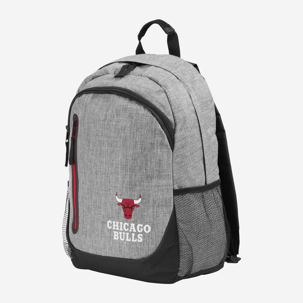Chicago Bulls Heather Grey Bold Color Backpack FOCO