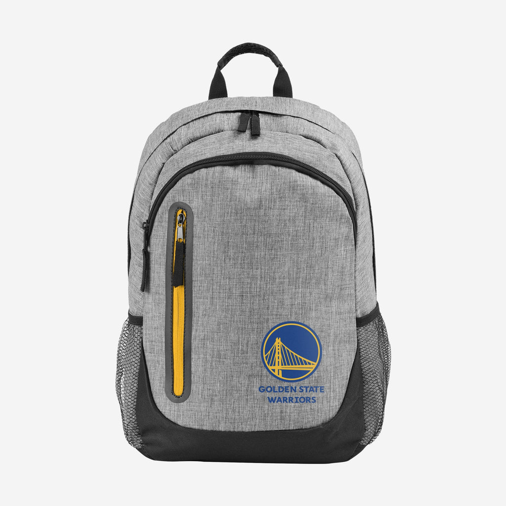 Golden State Warriors Heather Grey Bold Color Backpack FOCO