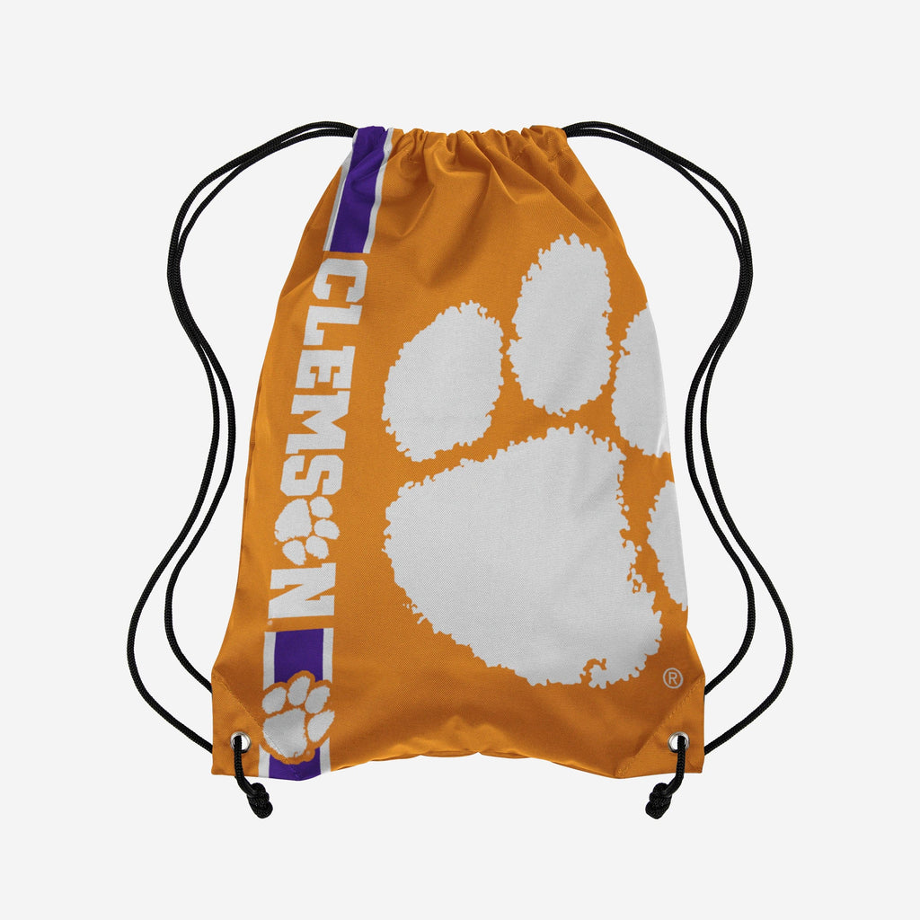 Clemson Tigers Big Logo Drawstring Backpack FOCO
