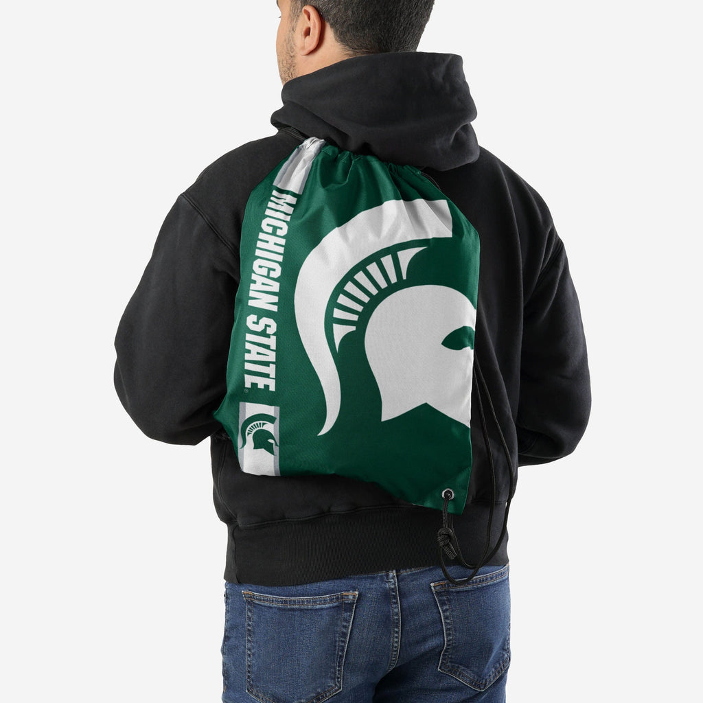 Michigan State Spartans Big Logo Drawstring Backpack FOCO