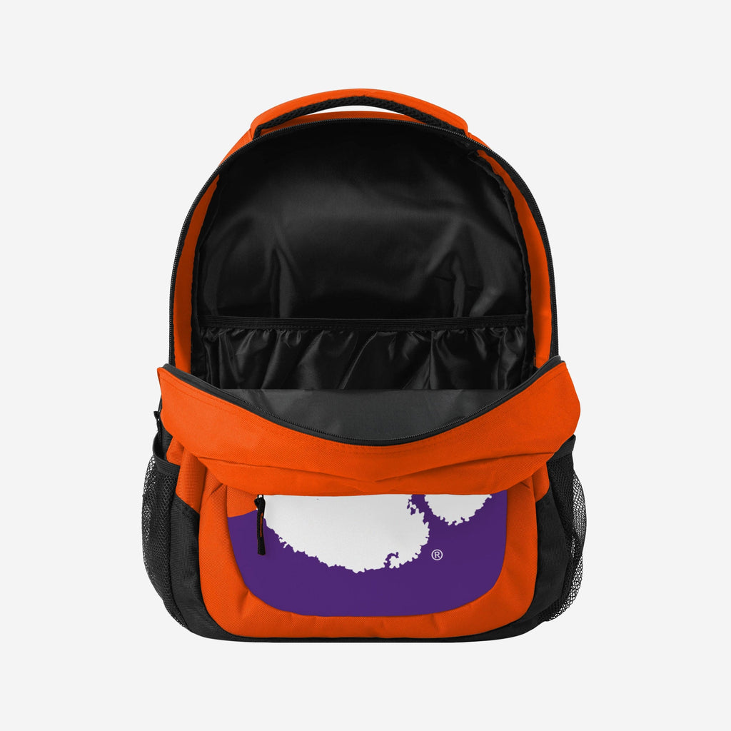 Clemson Tigers Colorblock Action Backpack FOCO