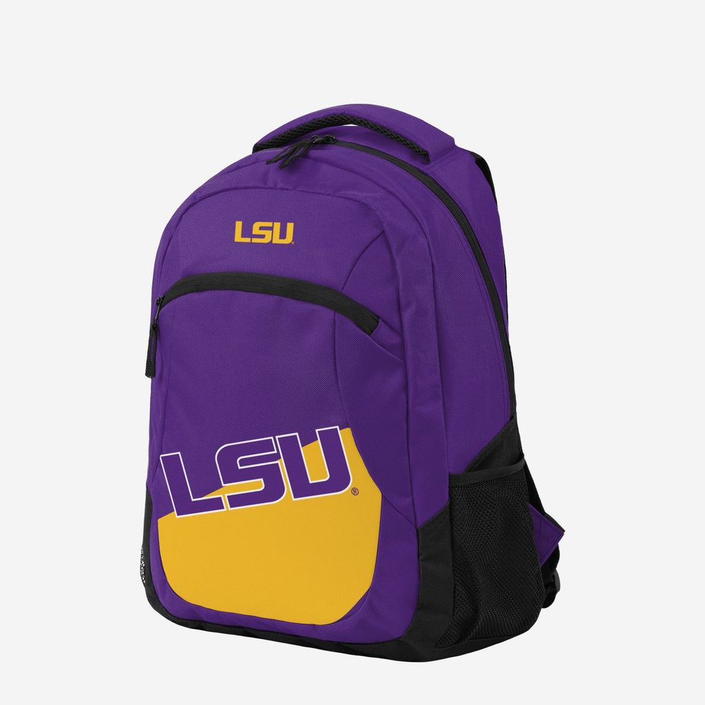 LSU Tigers Colorblock Action Backpack FOCO