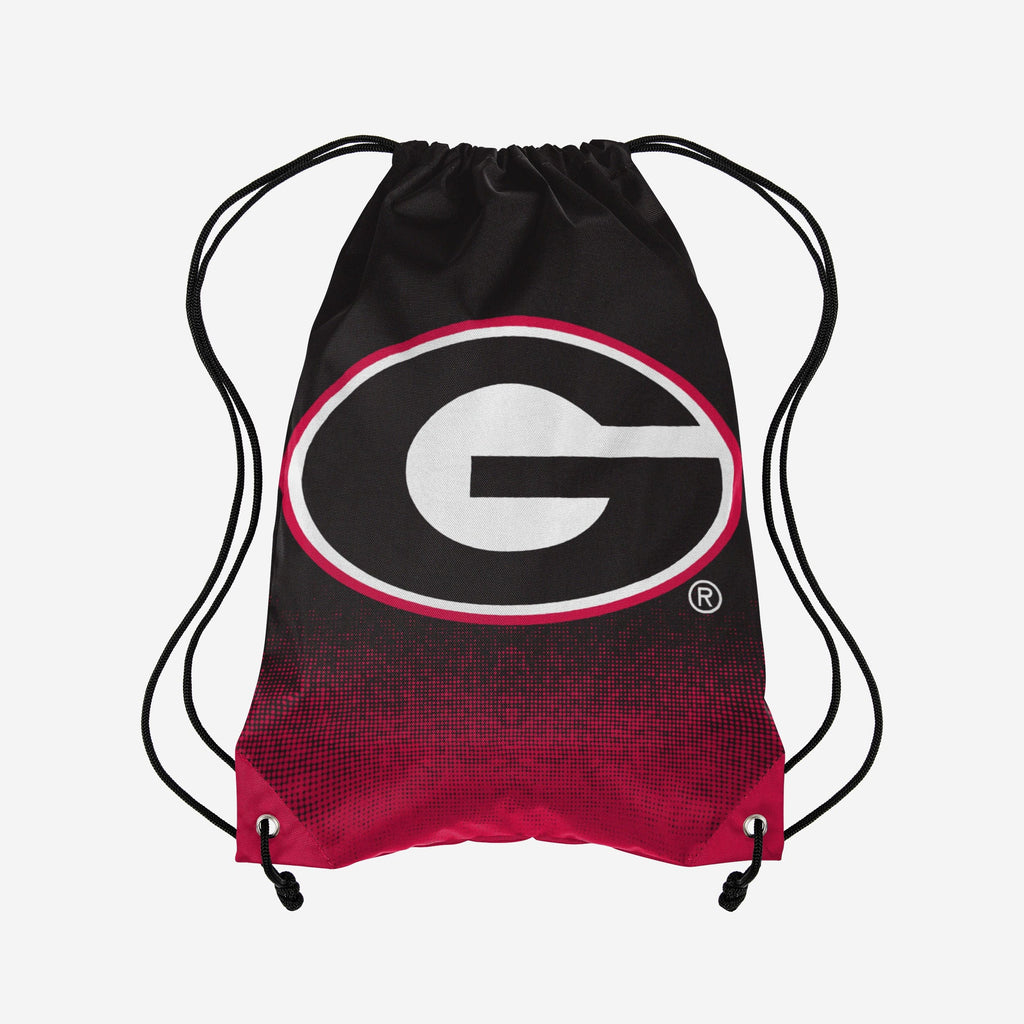 Georgia Bulldogs Gradient Drawstring Backpack FOCO
