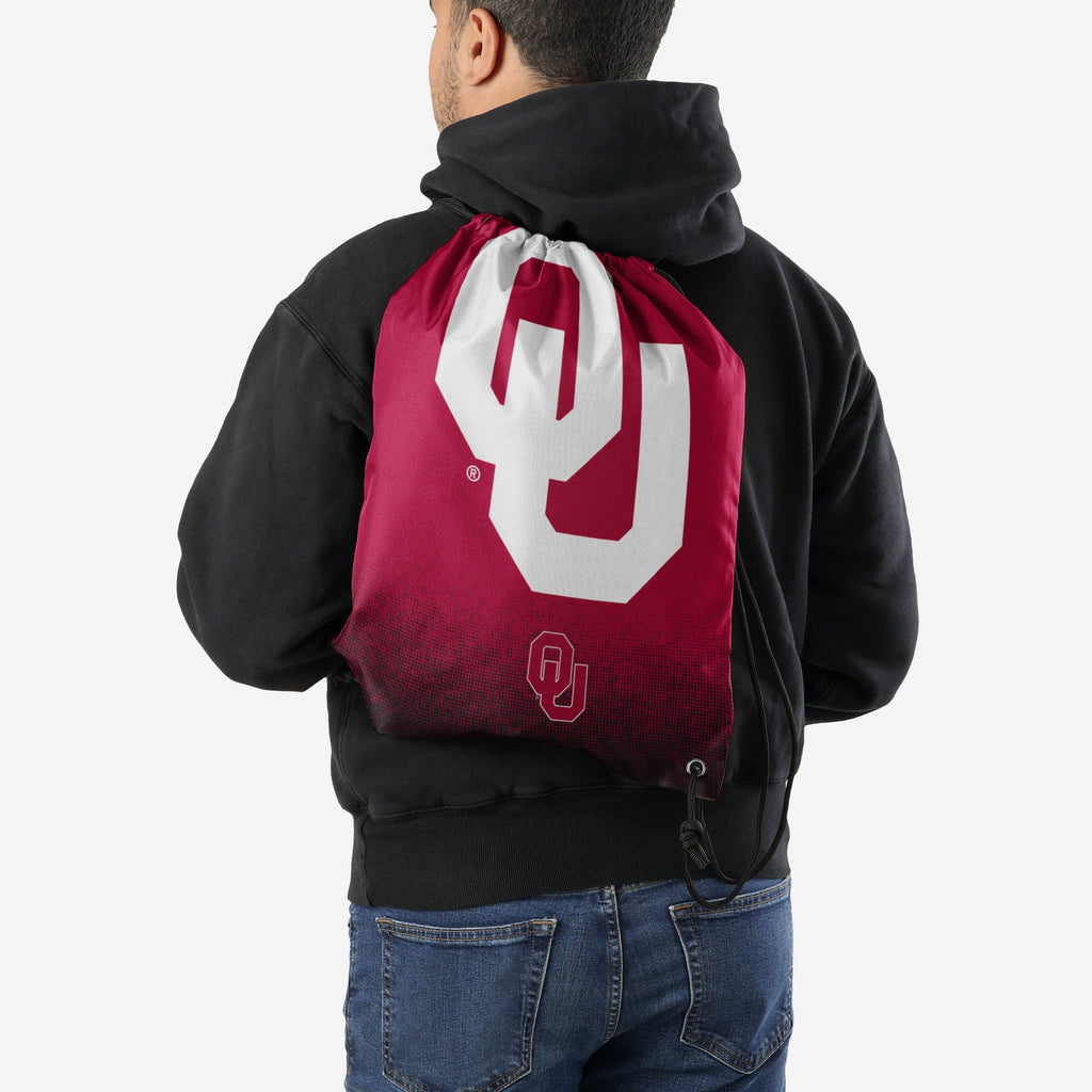 Oklahoma Sooners Gradient Drawstring Backpack FOCO