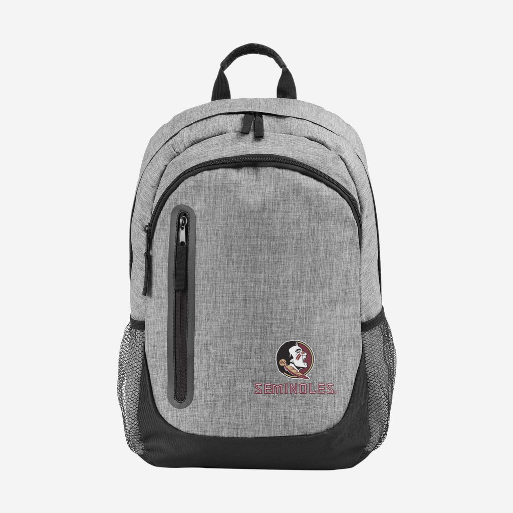 Florida State Seminoles Heather Grey Bold Color Backpack FOCO