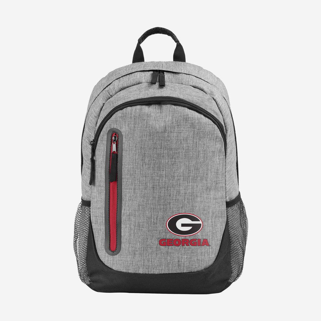 Georgia Bulldogs Heather Grey Bold Color Backpack FOCO