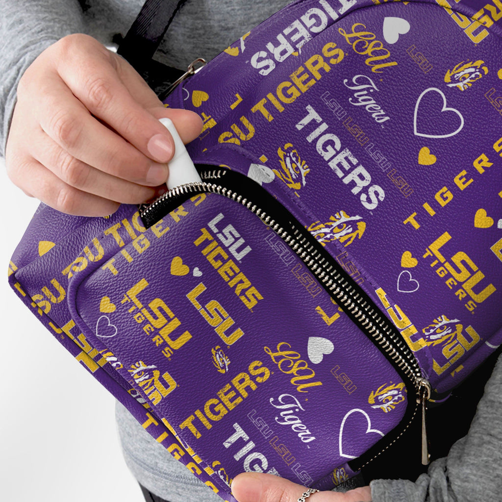 LSU Tigers Logo Love Mini Backpack FOCO
