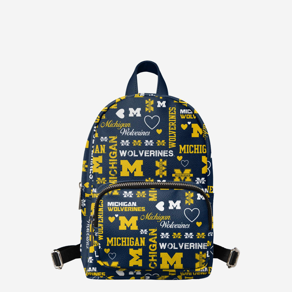 Michigan Wolverines Logo Love Mini Backpack FOCO