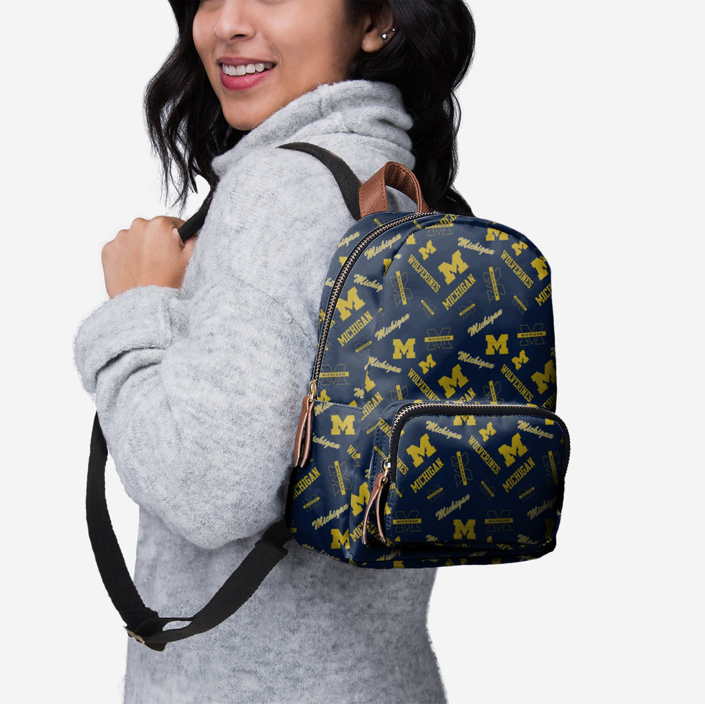 Michigan Wolverines Printed Collection Mini Backpack FOCO