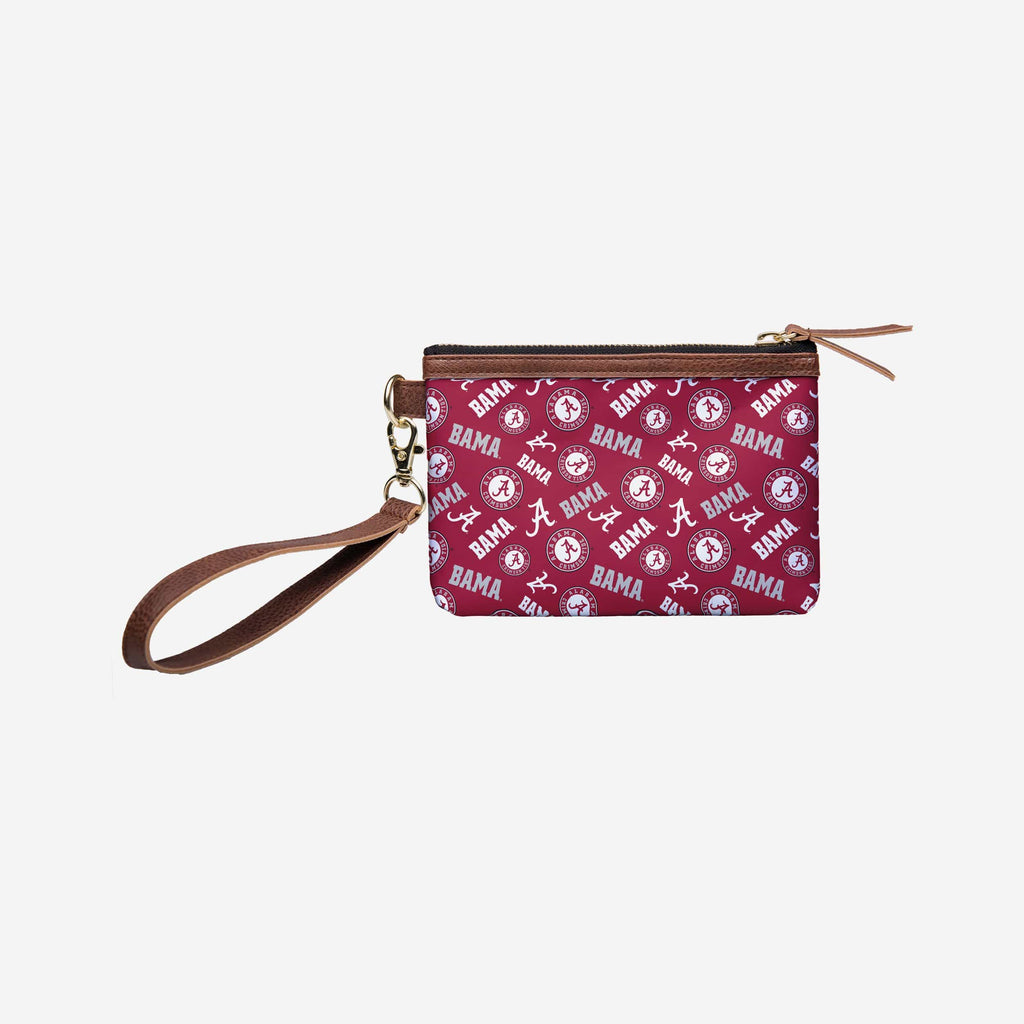 Alabama Crimson Tide Printed Collection Repeat Logo Wristlet FOCO