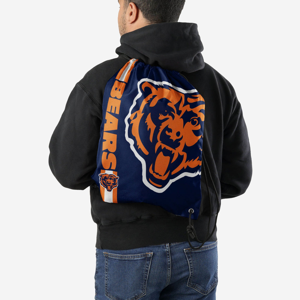 Chicago Bears Big Logo Drawstring Backpack FOCO